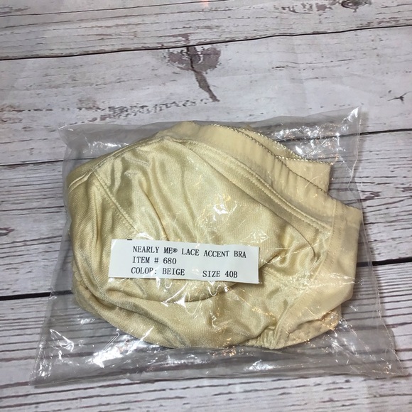 Nearly Me | Intimates & Sleepwear | 68 Nearly Me Beige Lace Accent ...